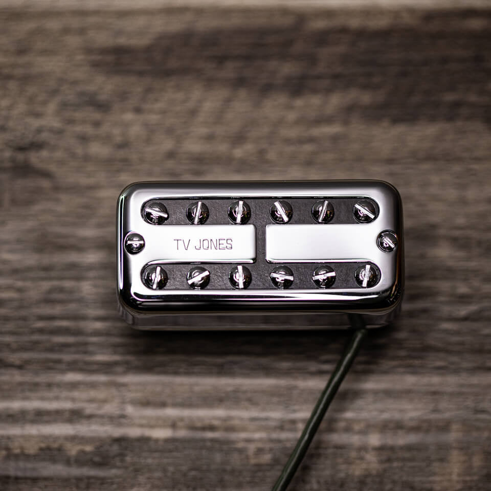 TV Jones Classic Plus Bridge pickup-Chrome-Univeral Mount - FTP-UVCHM