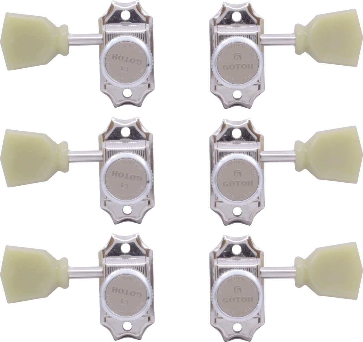 Gotoh Japan SD90 Magnum Lock Trad 3 Per Side tuners,Nickel SD90-MGT-SL