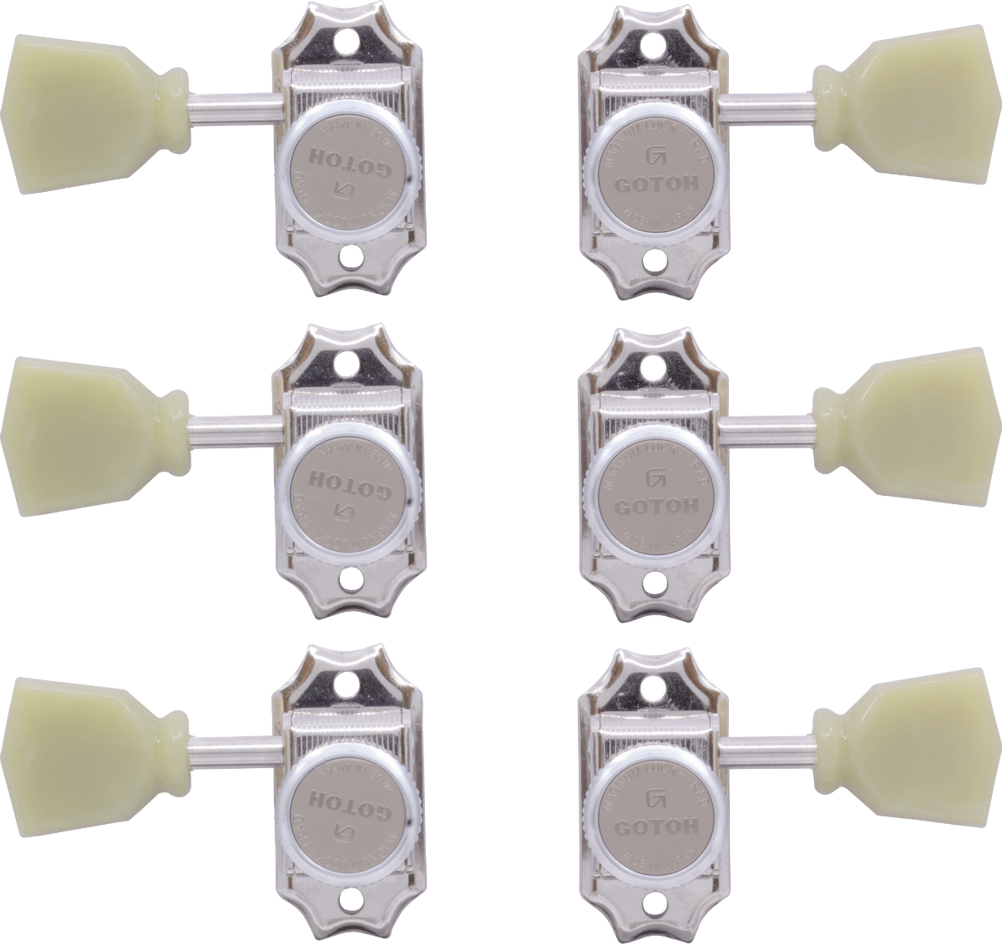 Gotoh Japan SD90 Magnum Lock Trad 3 Per Side tuners,Nickel SD90-MGT-SL