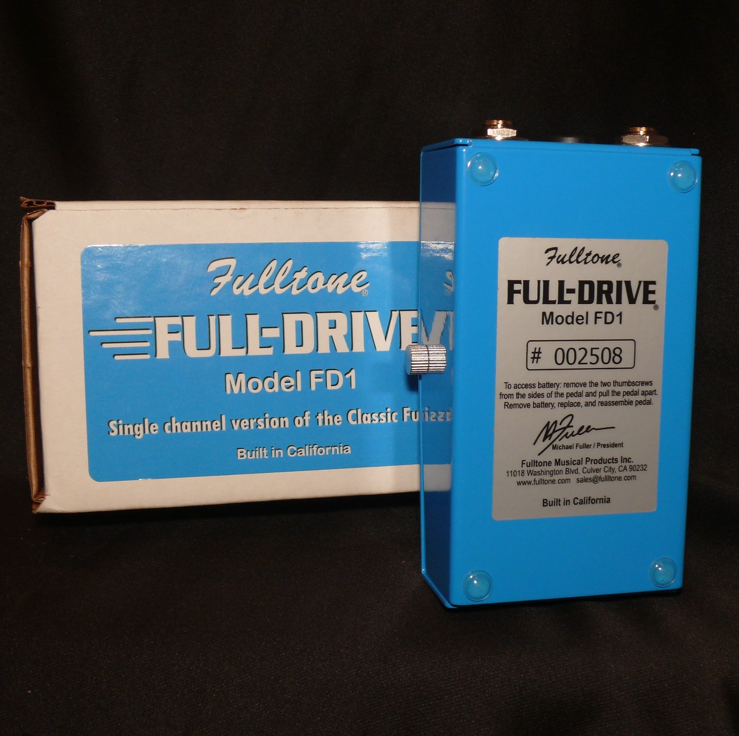 Fulltone U.S.A. Full-Drive 1 -2022 Built in California series